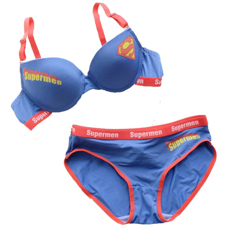 Blue Superman Bra Set - Cosplay - Dress up - Super Hero – Cat House Riot